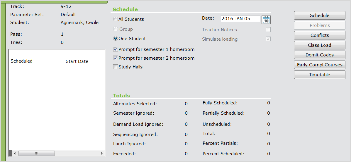 Credit Recovery and Allow Early Completion Courses