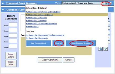 Report Card Comments